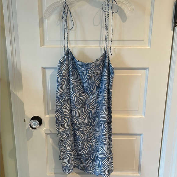 Reformation | Dresses | Reformation Slate Blue Swirl Dress | Poshmark